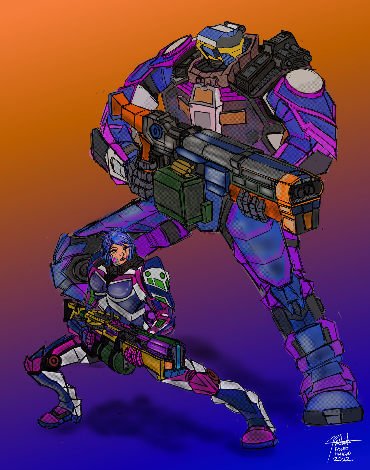 Mech Girls Companion By Hamdanbroart On Deviantart
