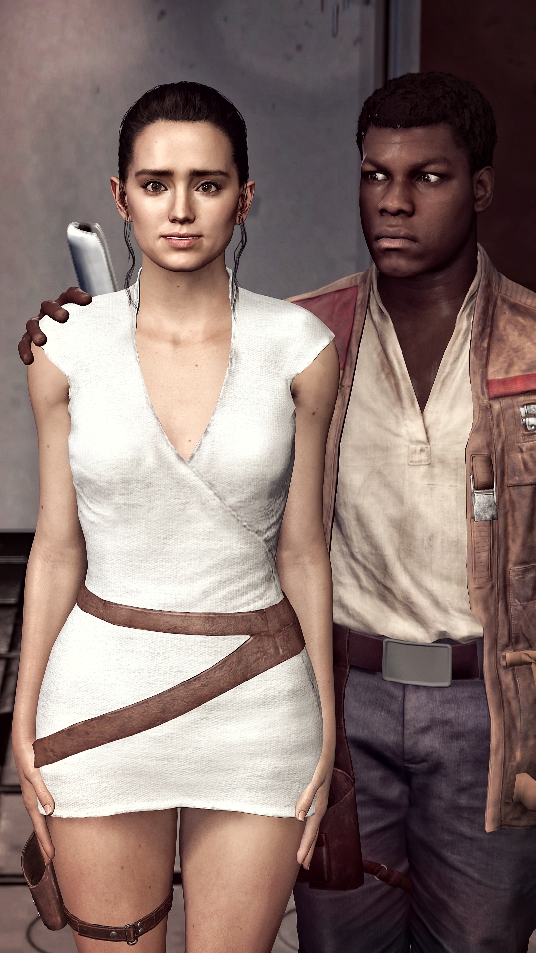 Star Wars Rey And Finn By Haestromsfm On Deviantart