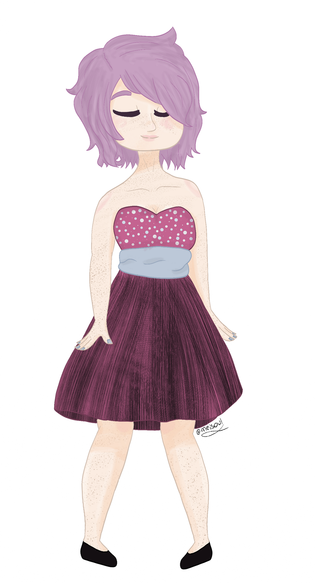 Purple Haired Girl By Ichigosoul123 On Deviantart