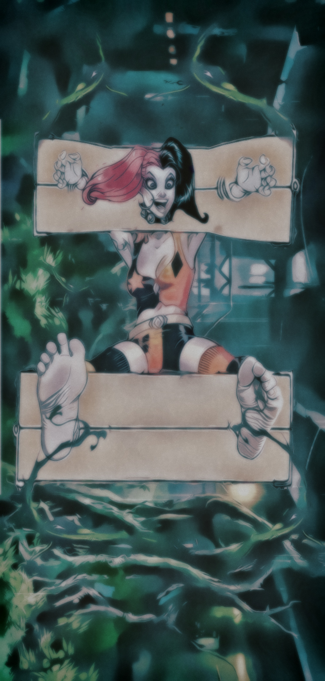 Poison Ivy Tickling Harley By Pepecoco On Deviantart