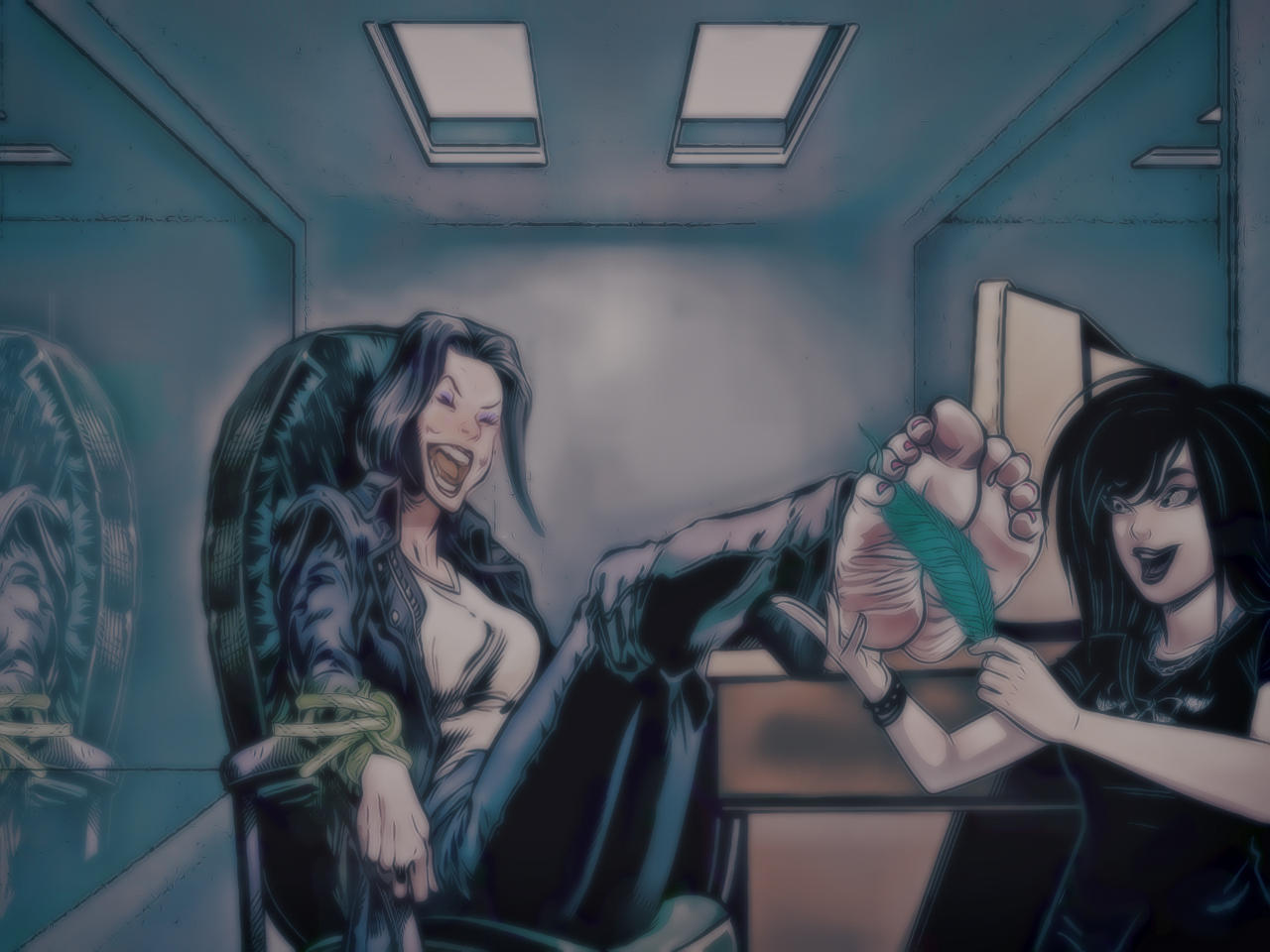 Jessica Jones Tickling Interrogation By Pepecoco On Deviantart