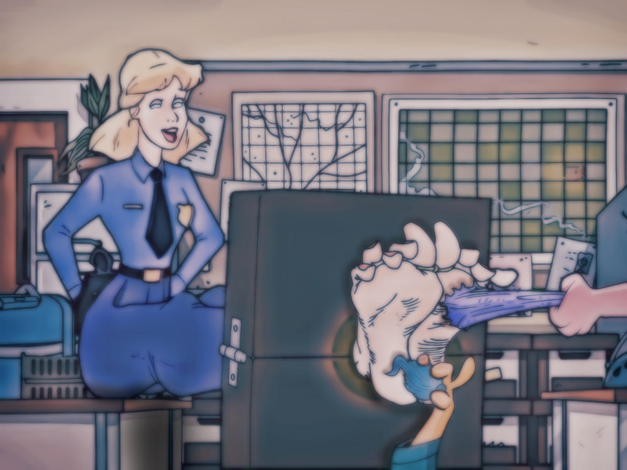 Officer Miranda Wright Tickling Test By Pepecoco On Deviantart