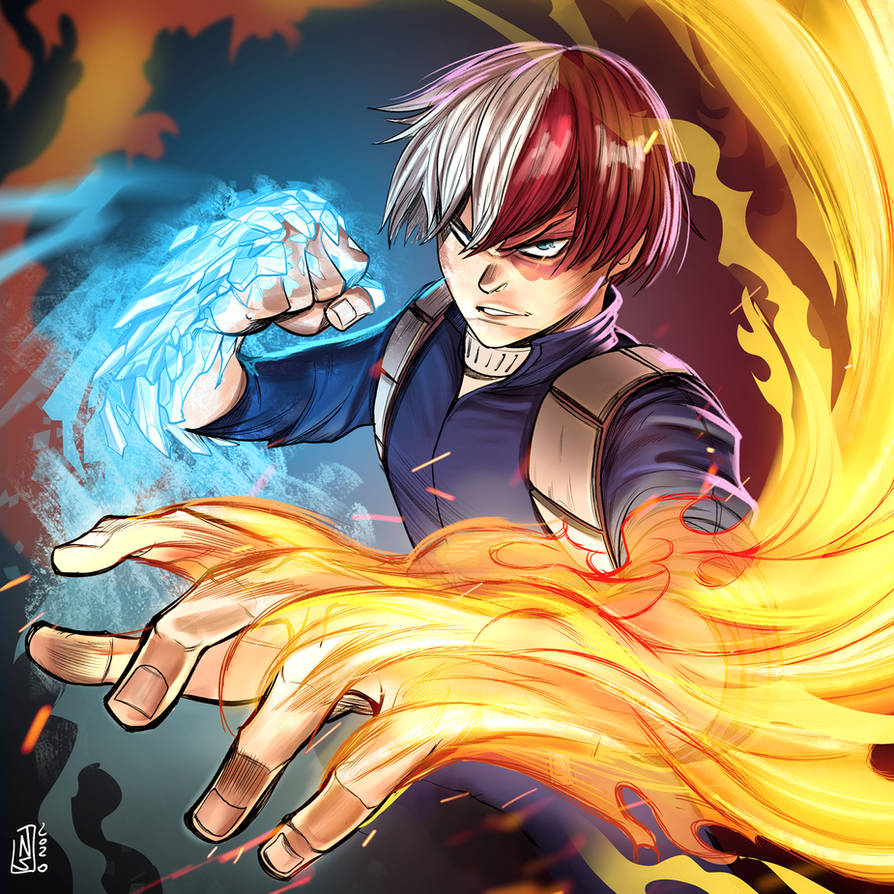 Todoroki Fanart By Uomopasta On Deviantart