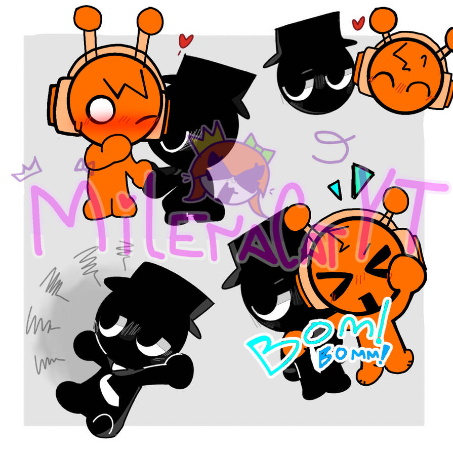 Sprunki Oren X Black By Milenacatytqueen2021 On Deviantart