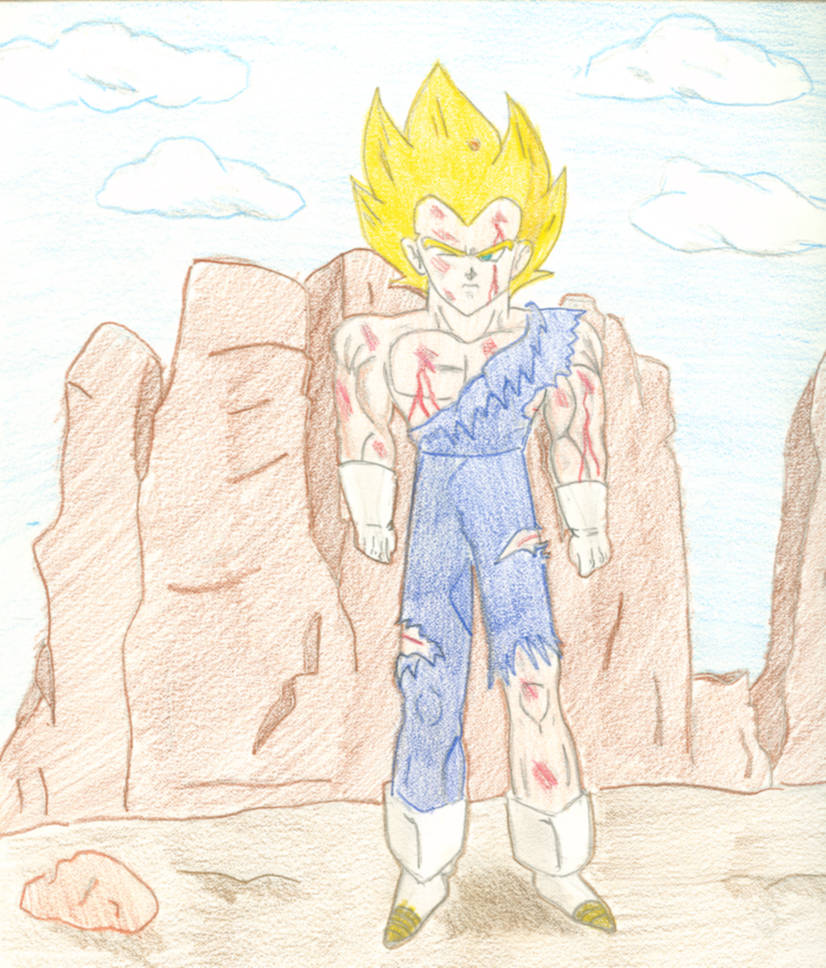 Battled Damaged Vegeta by SonGoku17 on DeviantArt