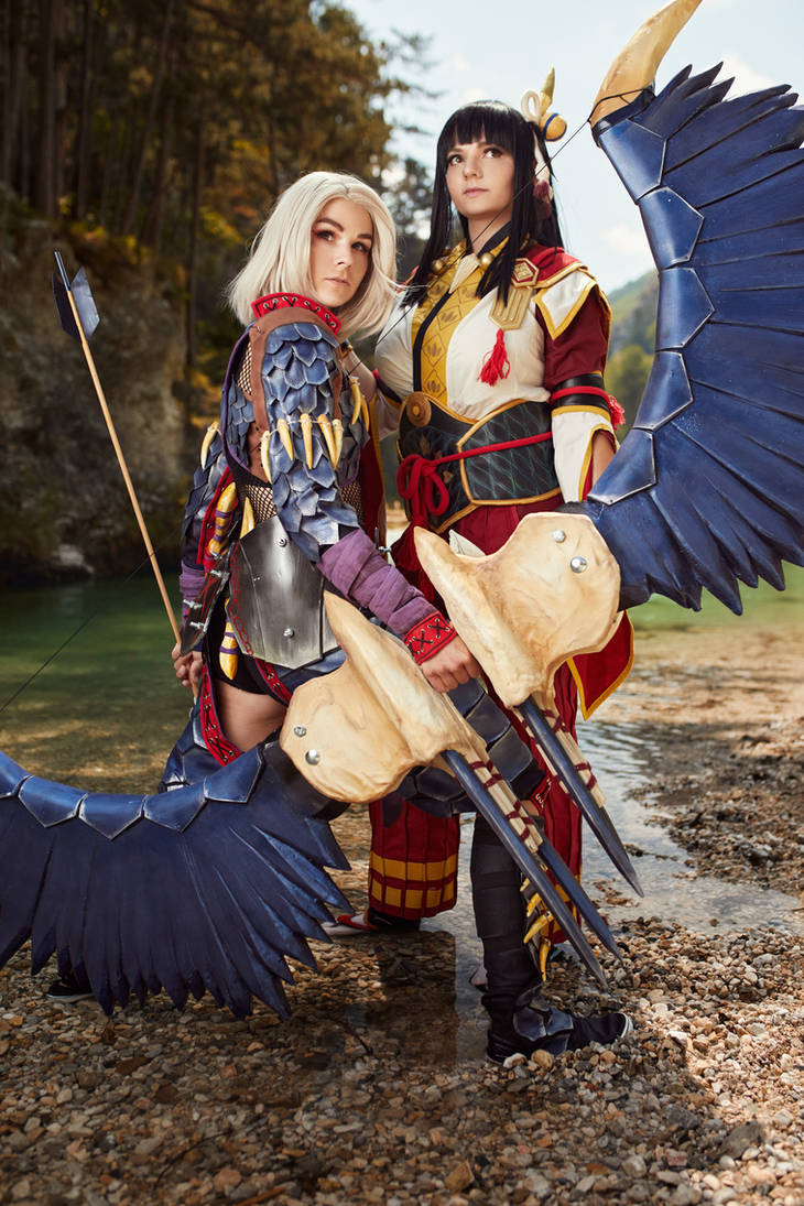 Hinoa And Nargacuga Armor Hunter By Azproduction On Deviantart