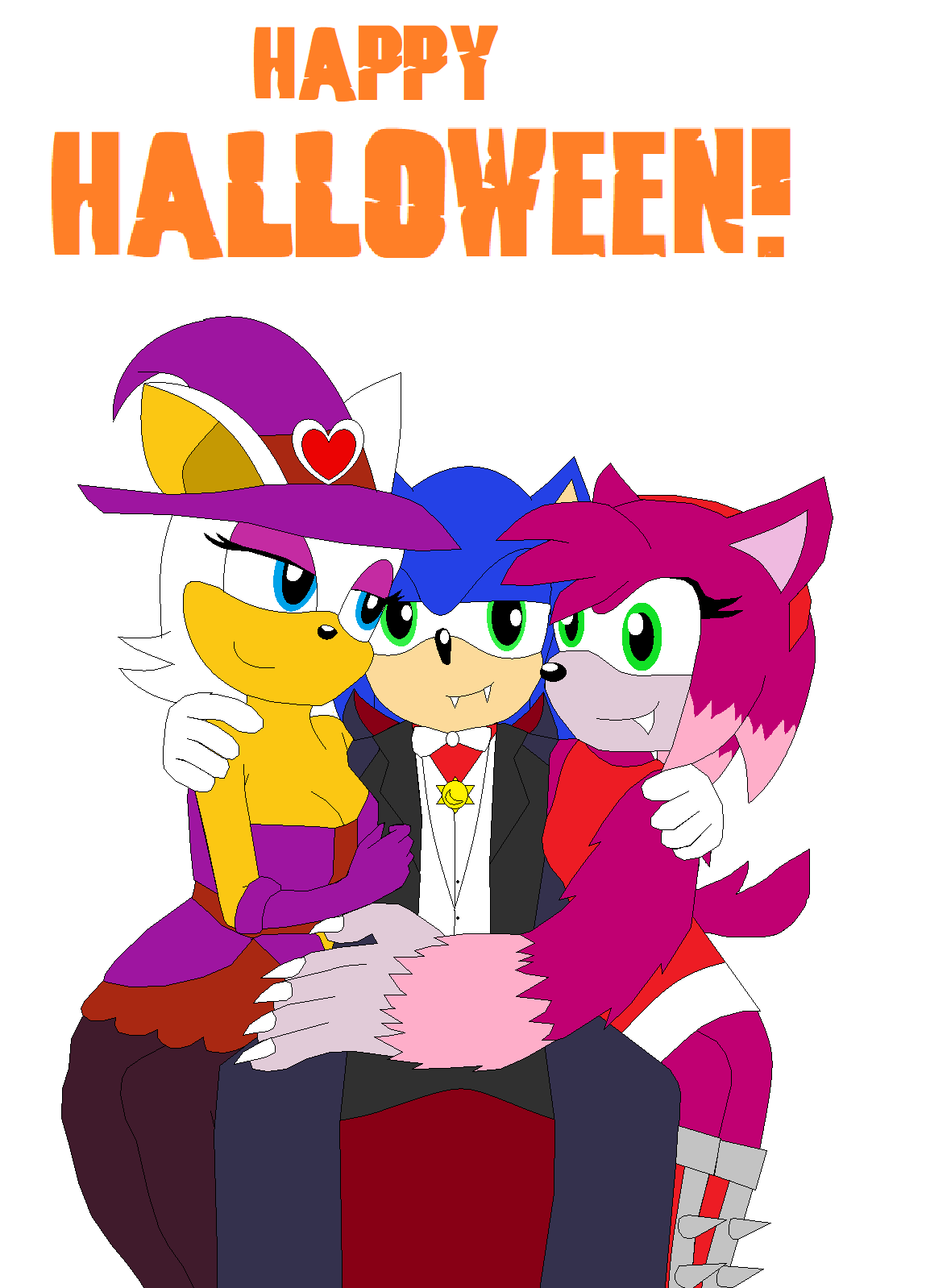 Sonic Amy Rouge Halloween By Cyothelion On Deviantart