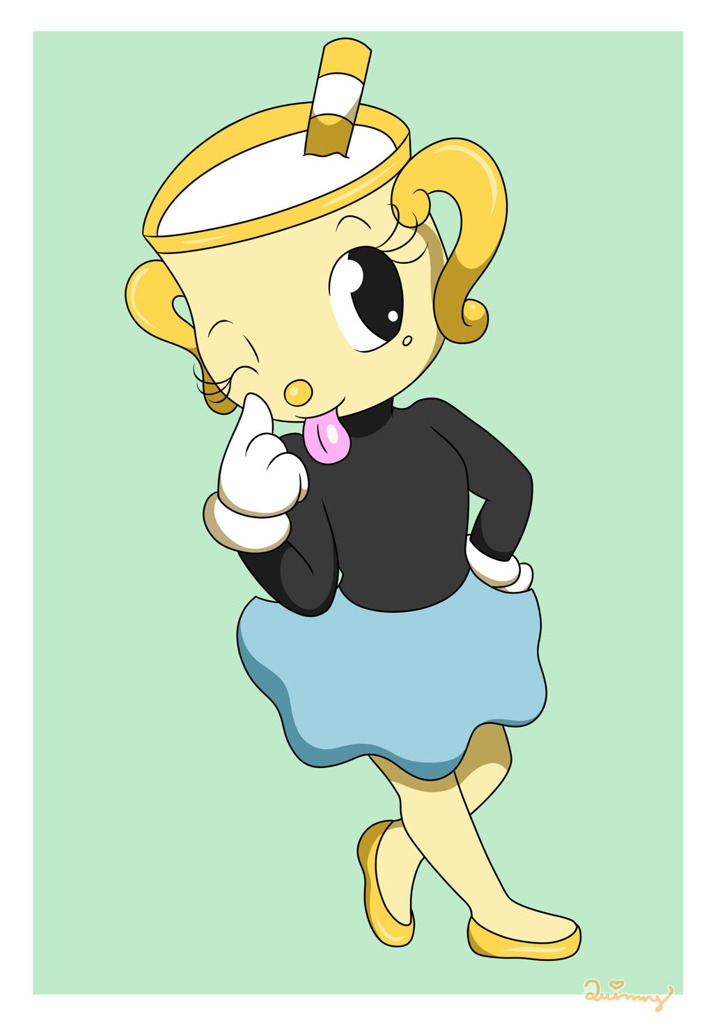 Just Ms Chalice On Cuphead X Ms Chalice Deviantart