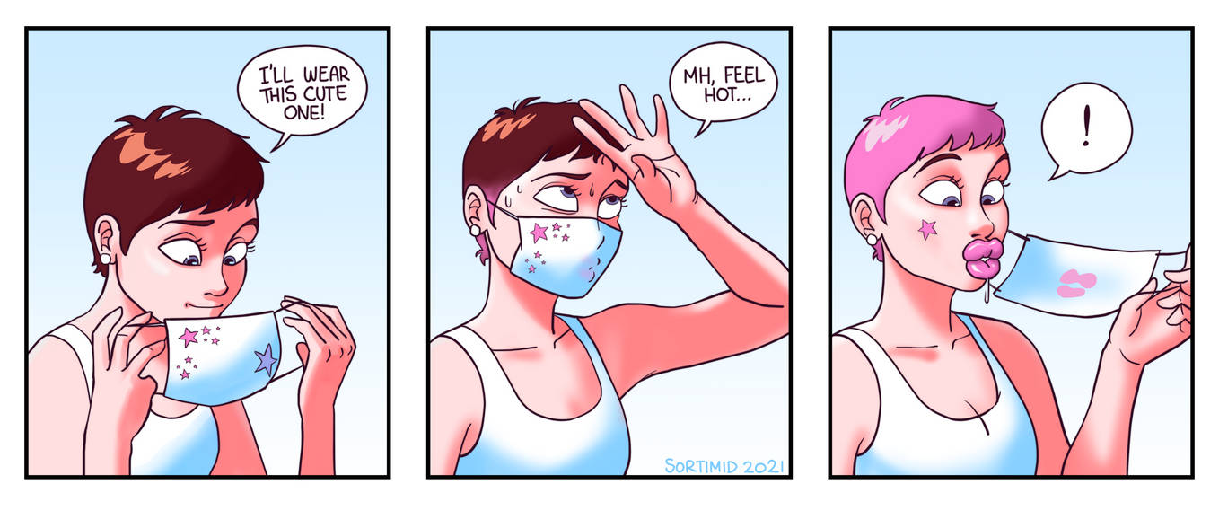 Don't Forget Your Pink Face Mask by sortimid on DeviantArt Don't Forget Your Pink Face Mask by sortimid on DeviantArt