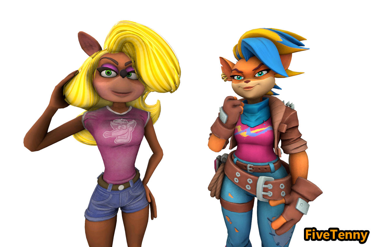 The Two Tawnas Sfm Version By Fivetenny On Deviantart