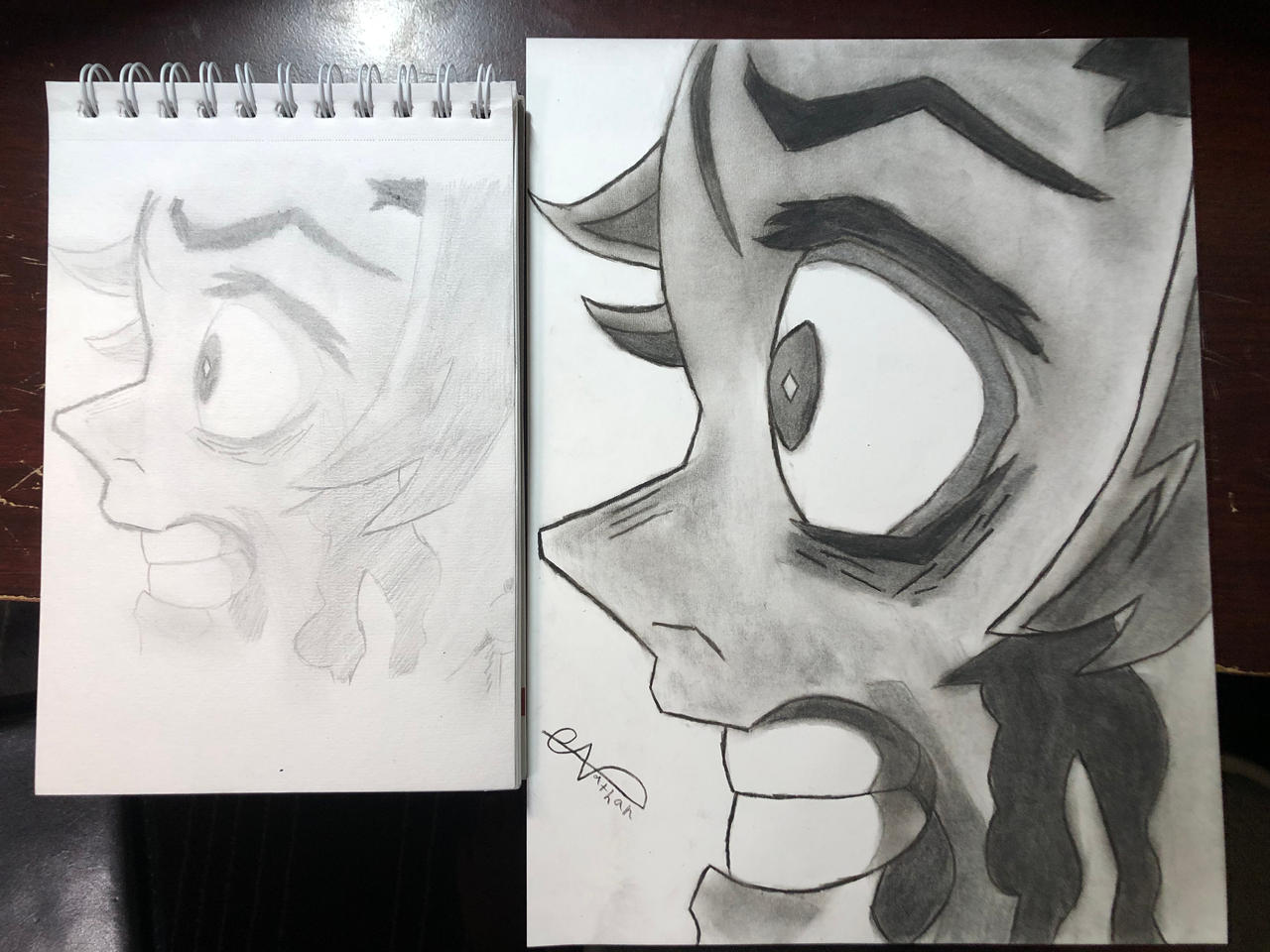Tanjiro Side View By Shadoweeveelution11 On Deviantart
