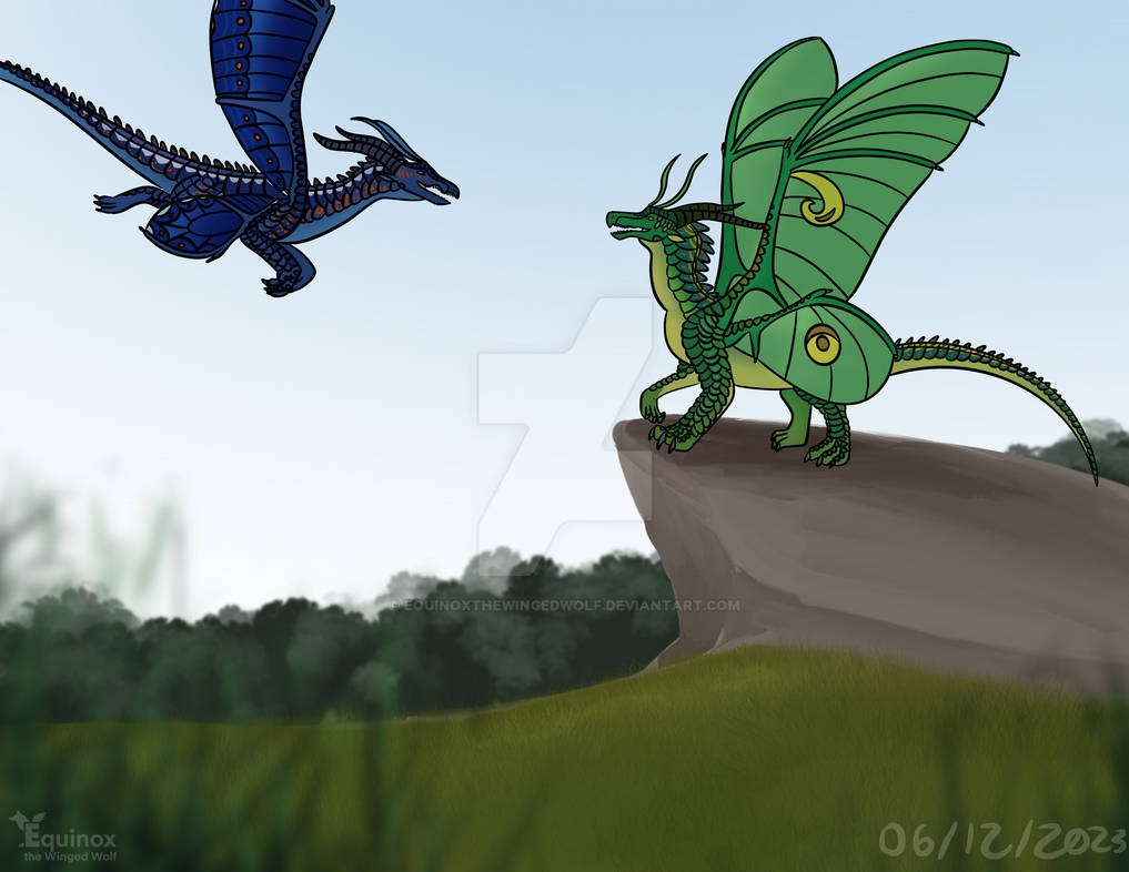 Fa Swordtail And Luna By Equinoxthewingedwolf On Deviantart
