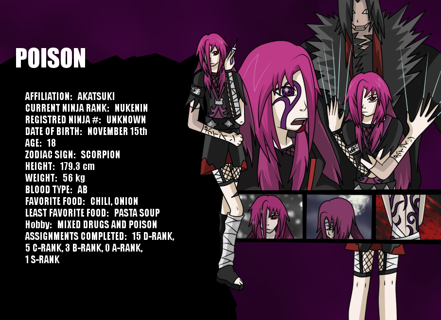 Poison Biography by CocoNoAka on DeviantArt Poison Biography by CocoNoAka on DeviantArt