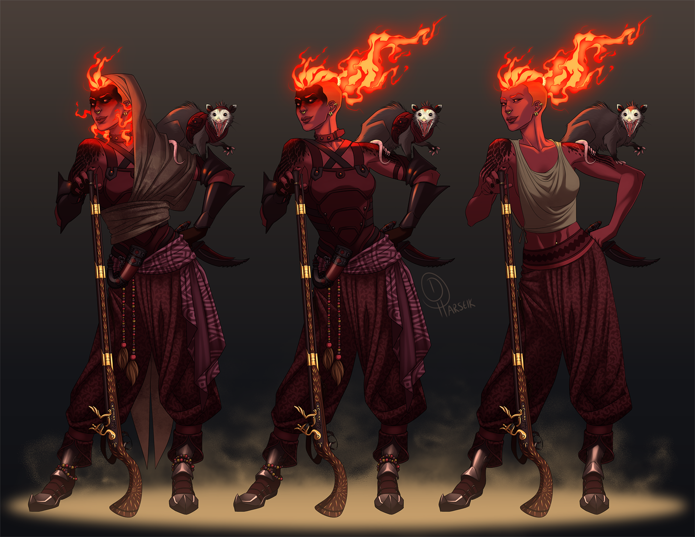 V The Genasi Commission By Harseik On Deviantart