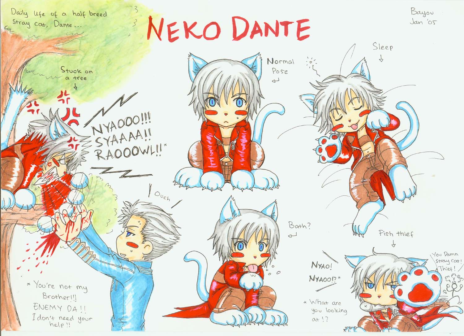 Neko Dante By Bayou Kun On Deviantart