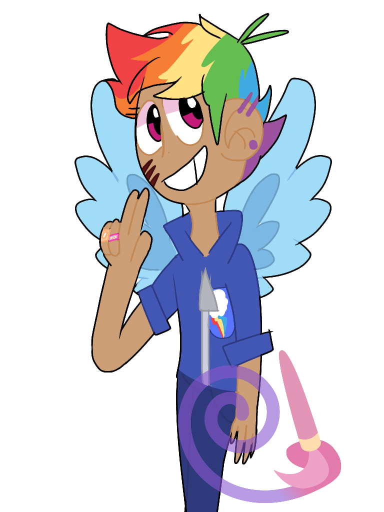 Human Rainbow Dash By Justsilver06 On Deviantart