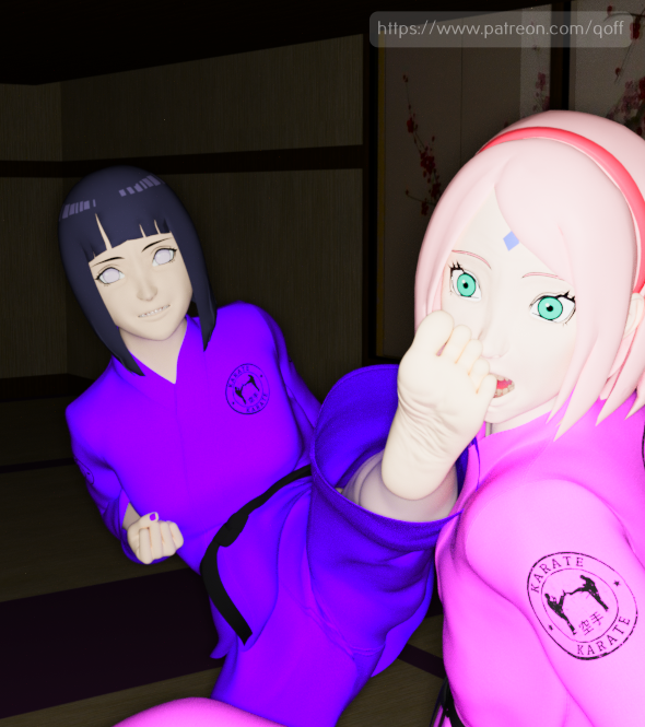 Patreon Hinata Vs Sakura Demo 008 By Qoff123 On Deviantart
