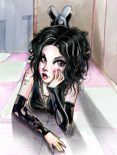 Goth Pin Up By Go Dark On Deviantart