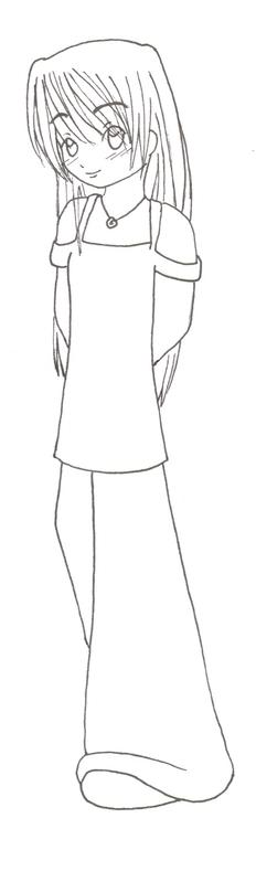 Girl-uncolored by AnimeSu on DeviantArt