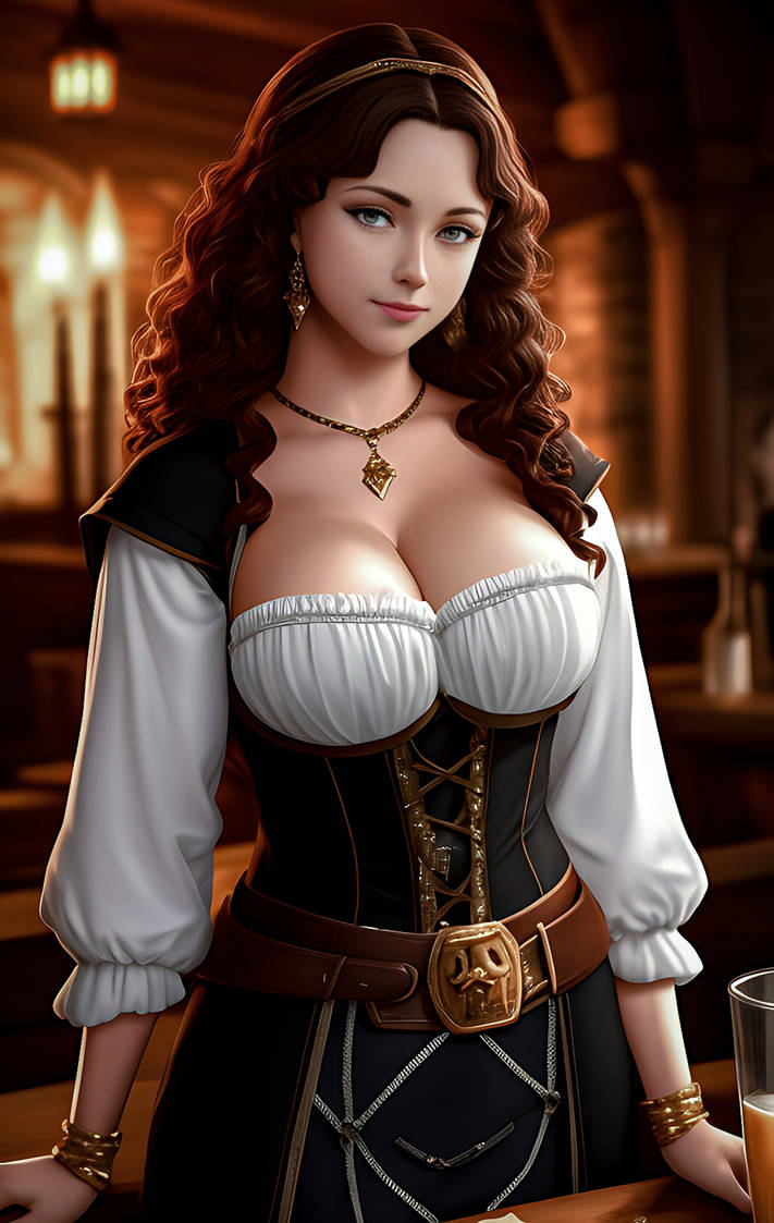Tavern Girl By Akashthetiger On Deviantart