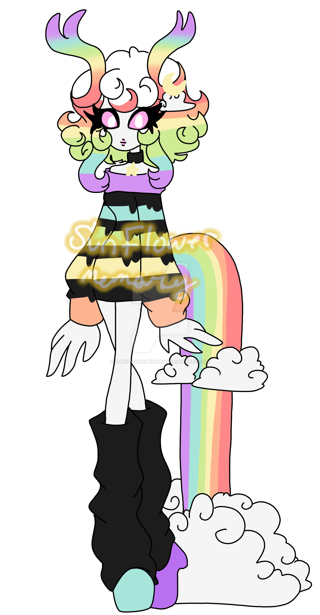 Aurora Demon Rainbow By Sunflowermemory On Deviantart