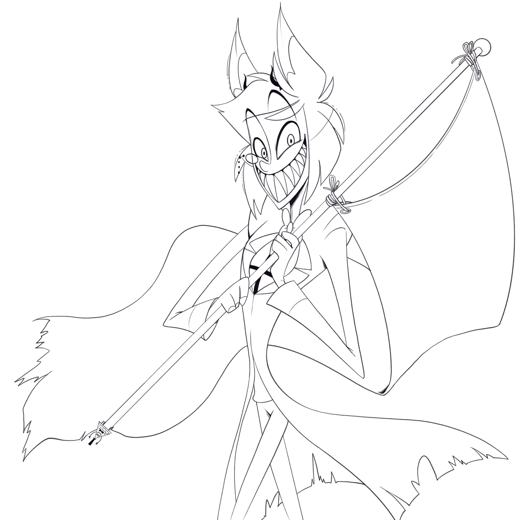 Asexual Alastor Week 2022 Line By Gurvana On Deviantart