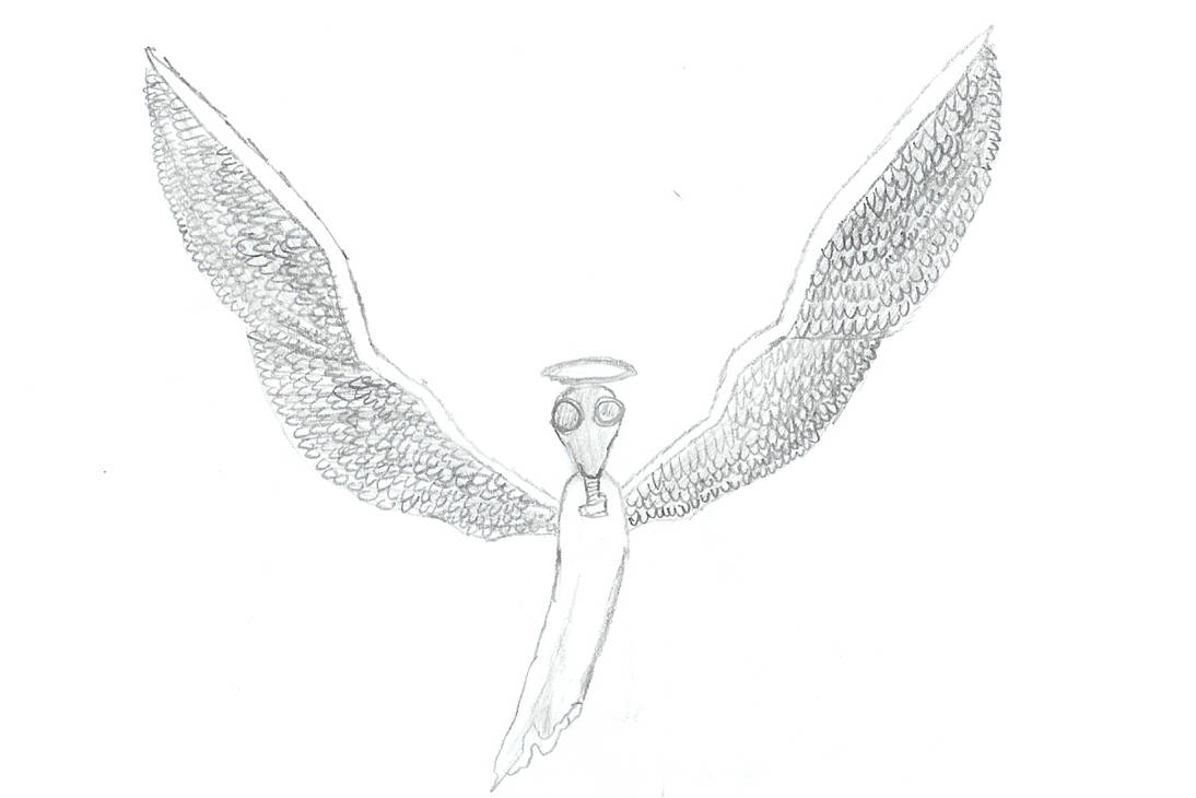 GasMasked Angel by HUMANSasORNAMENTS on DeviantArt