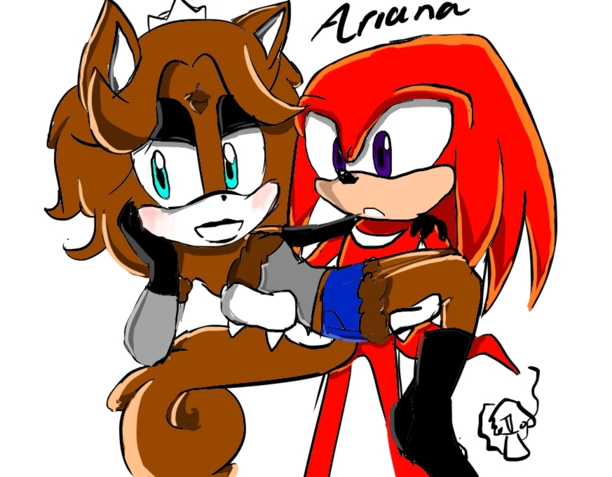 Sonic X Knuckles And Squirrelqueenariana Cx By Flarebreezehere On Deviantart