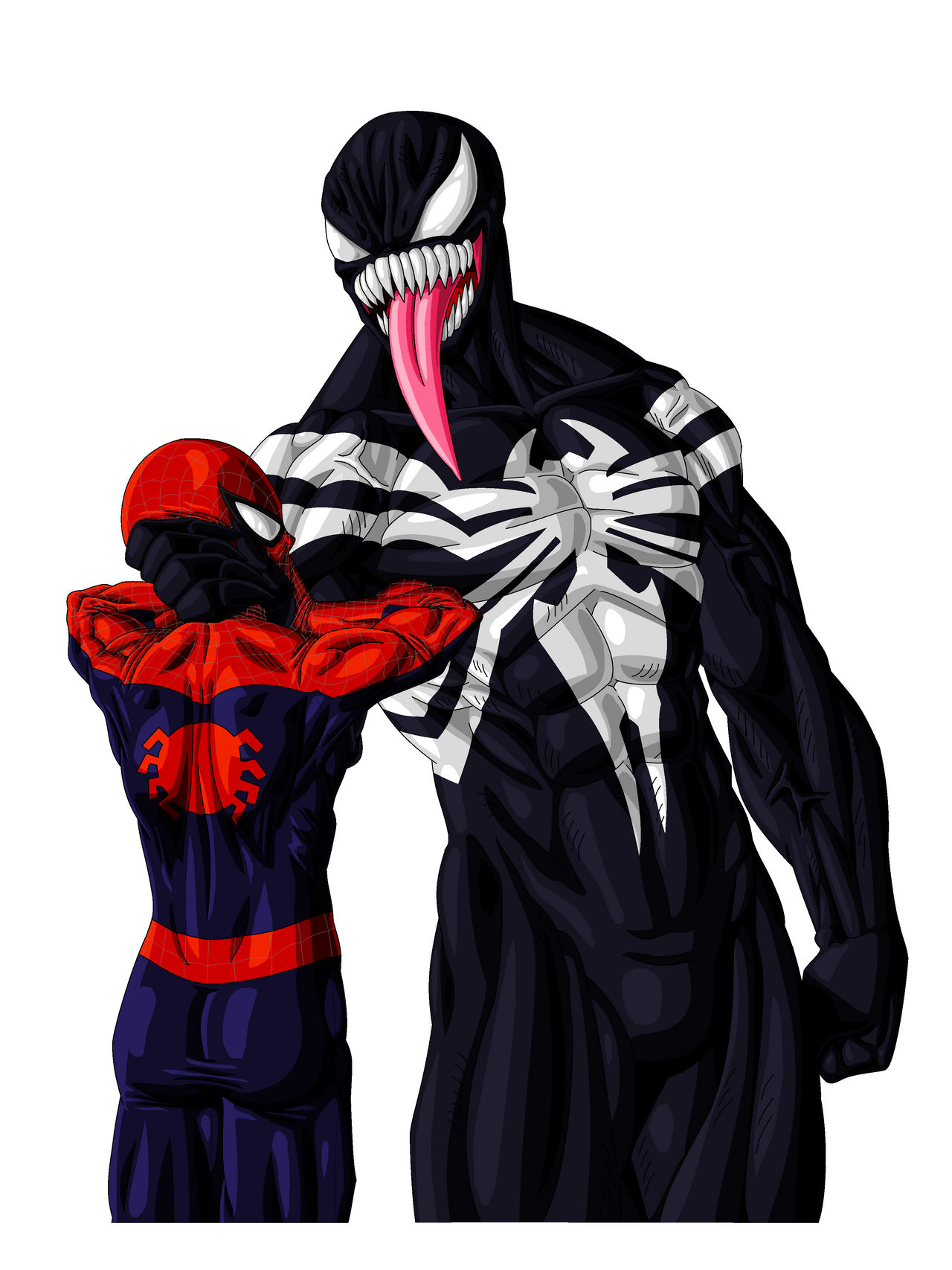 Venom Vs Spiderman Navy Blue By Ijred On Deviantart