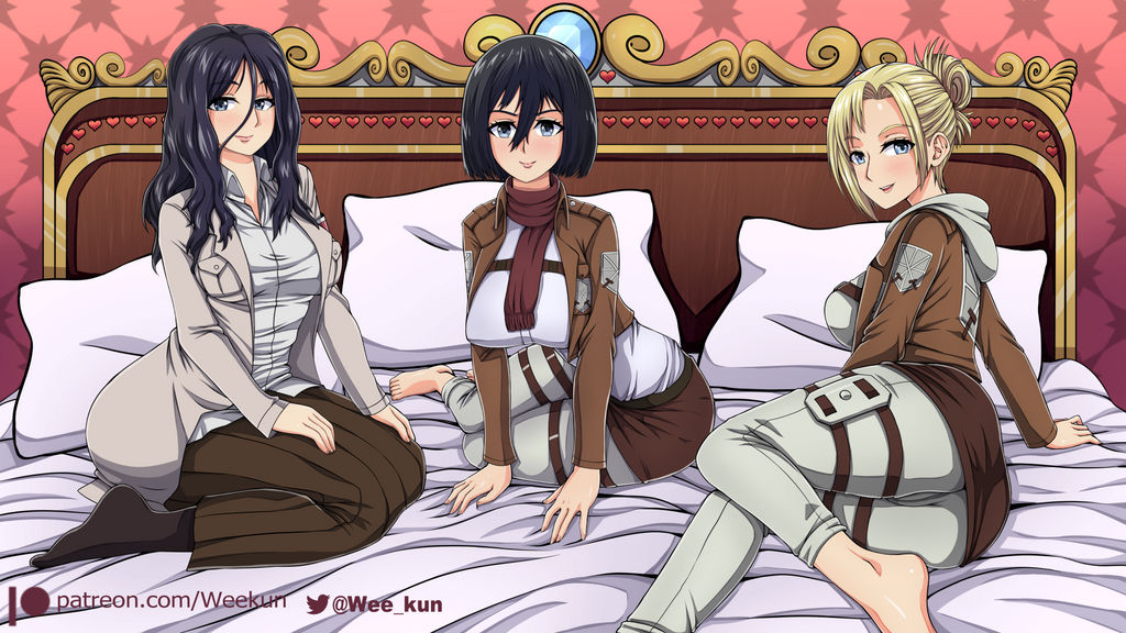 Aot Girls By Weekun33 On Deviantart