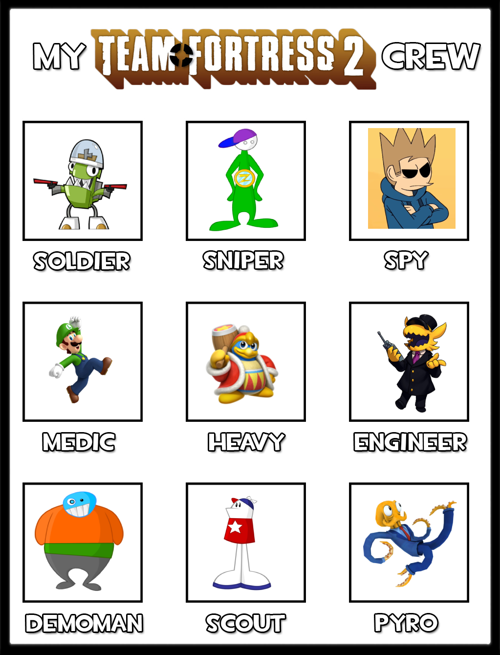 Tf2 Cast Meme By Turboman8 On Deviantart