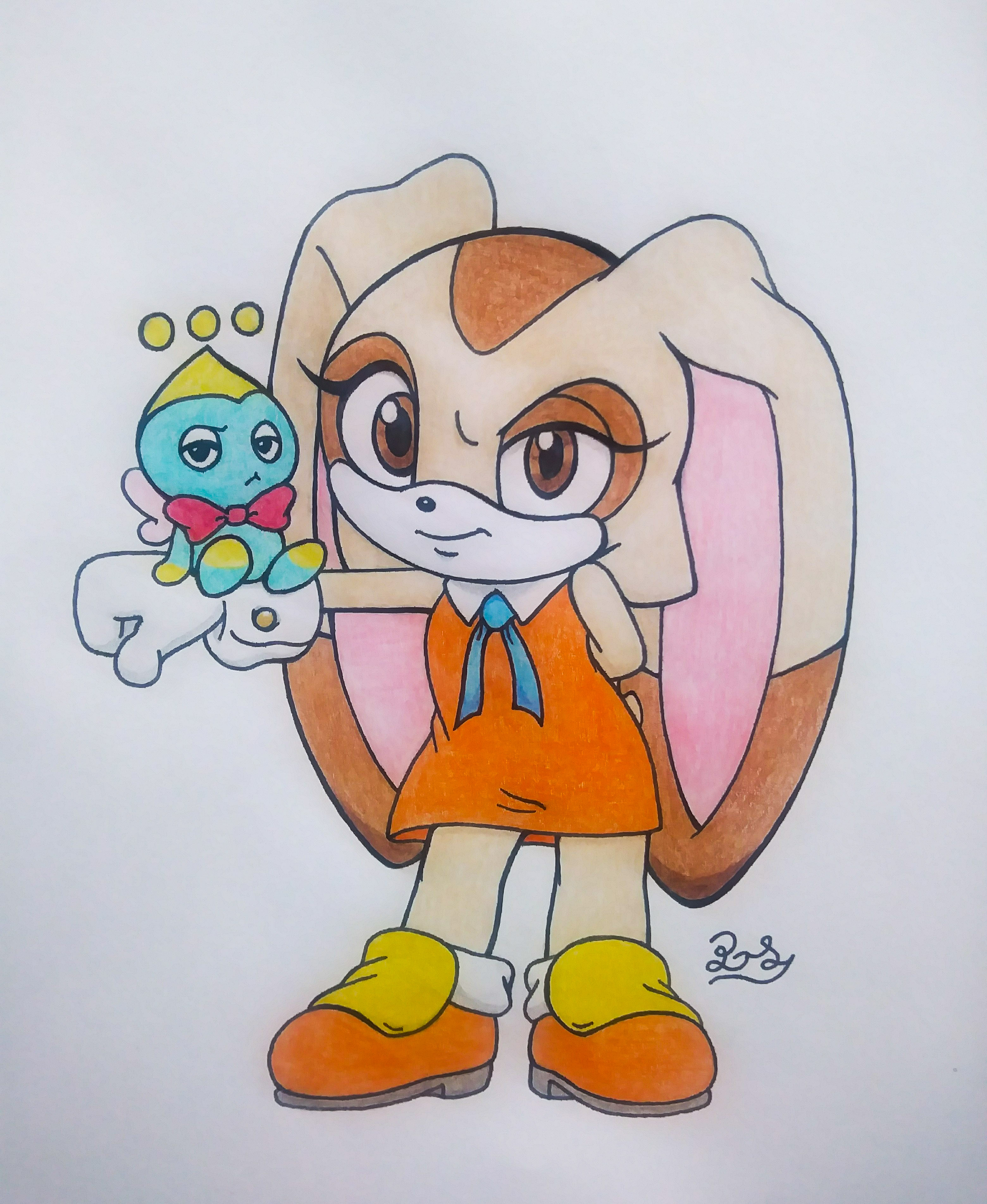 Cream A Rabbit Cheese A Chao By Pillothestar On Deviantart