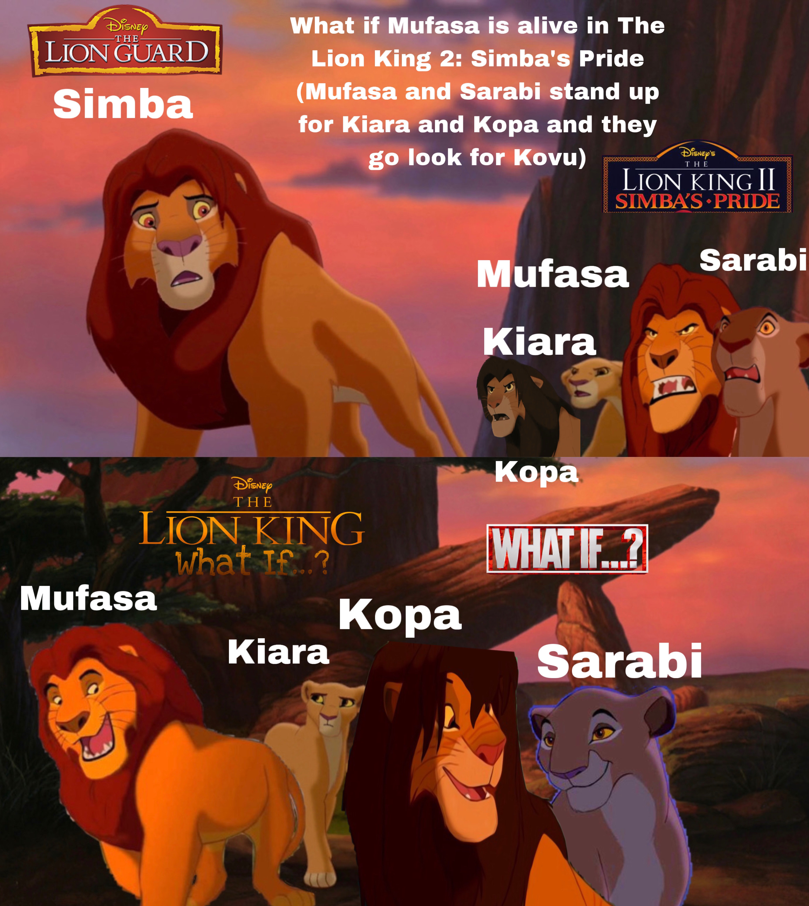 What If Mufasa Is Alive In The Lion King 2 By Masteroflaughter On Deviantart