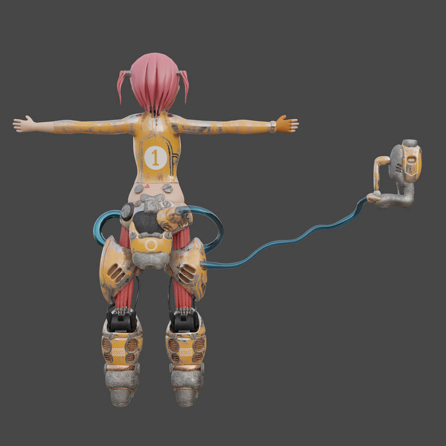 Robot Girl By Dalo3d On Deviantart