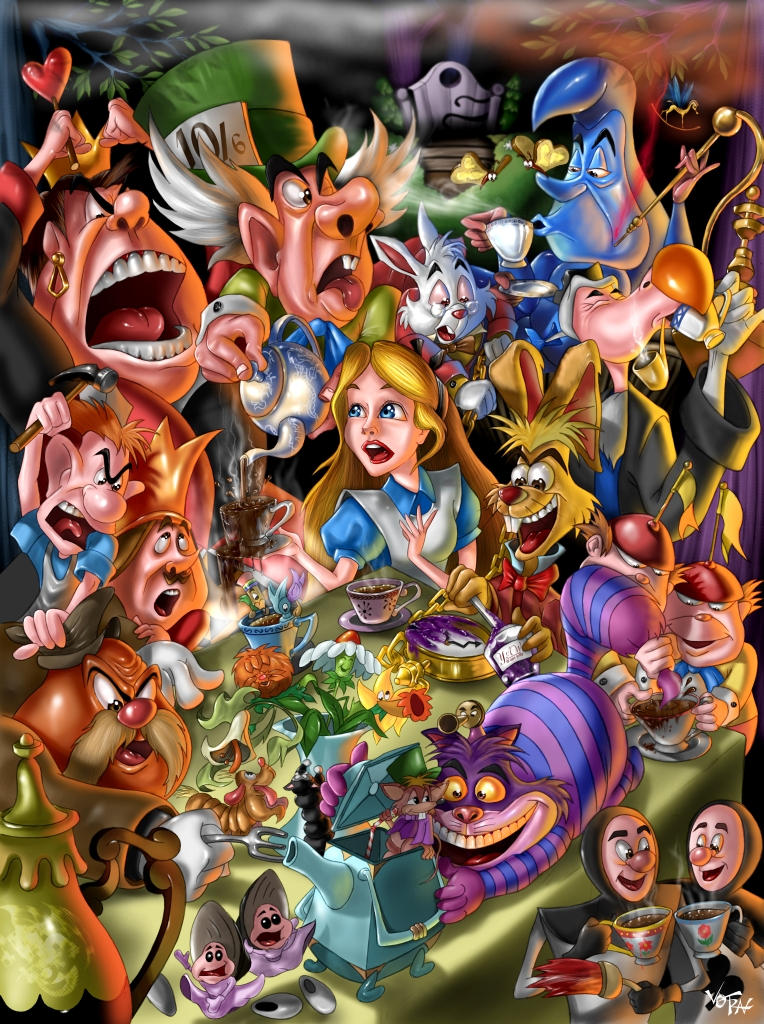 Alice's Tea Party by SkyFinch on DeviantArt