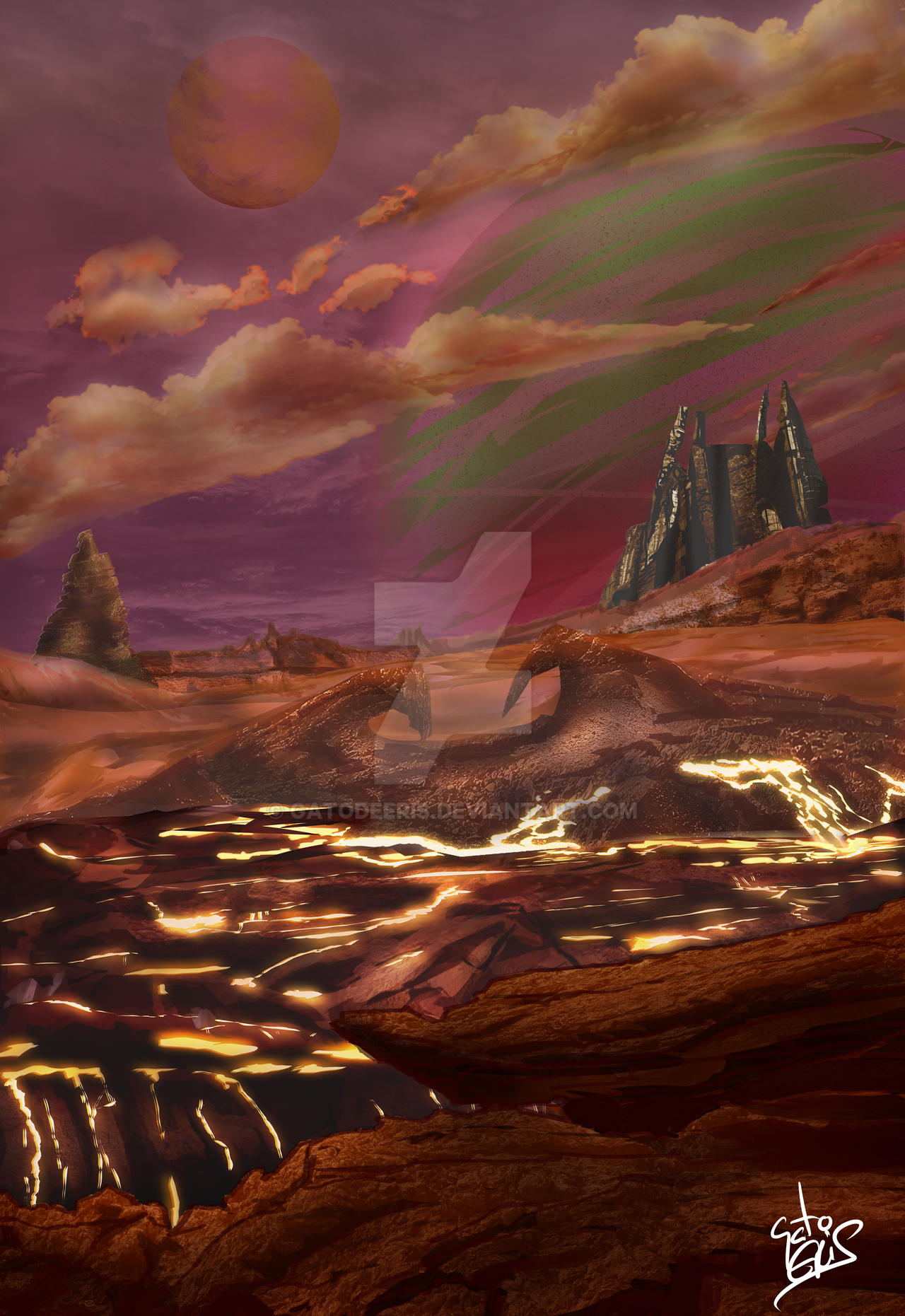 Barsoom Landscape by GatodeEris on DeviantArt Barsoom Landscape by GatodeEris on DeviantArt