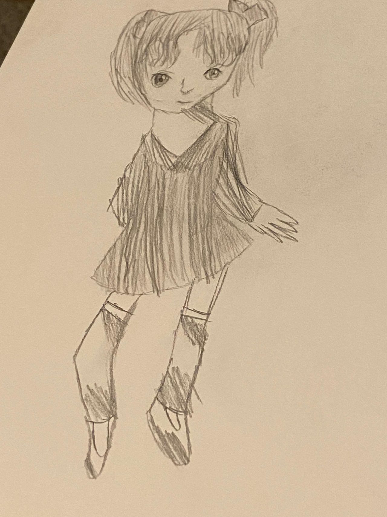 Cute Anime Girl Sketch Simple