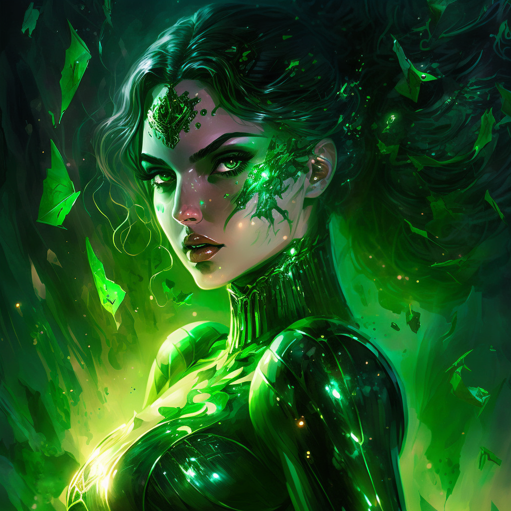 A Female Green Lantern Inspired By The Famous Ana By Andymurrtart On Deviantart