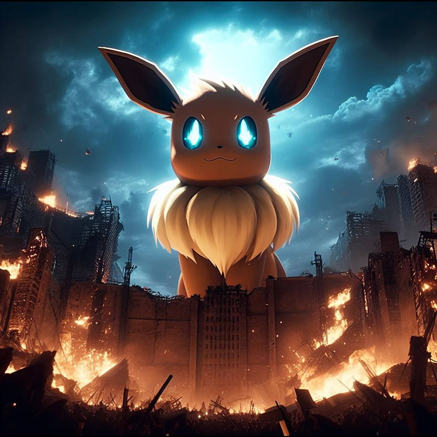 Giantess Eevee 1 By Theneonartist56 On Deviantart