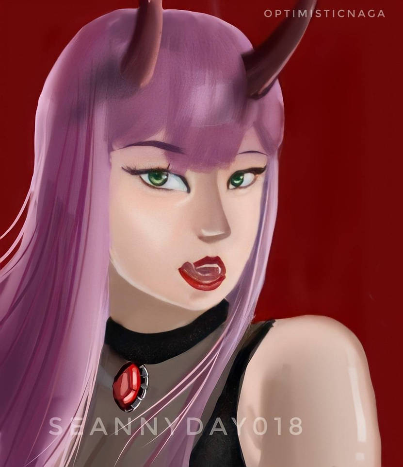 Zero Two Fanart By Optimisticnaga On Deviantart
