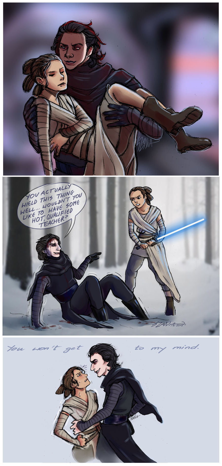 Sw Kylo And Rey By Yohiri On Deviantart