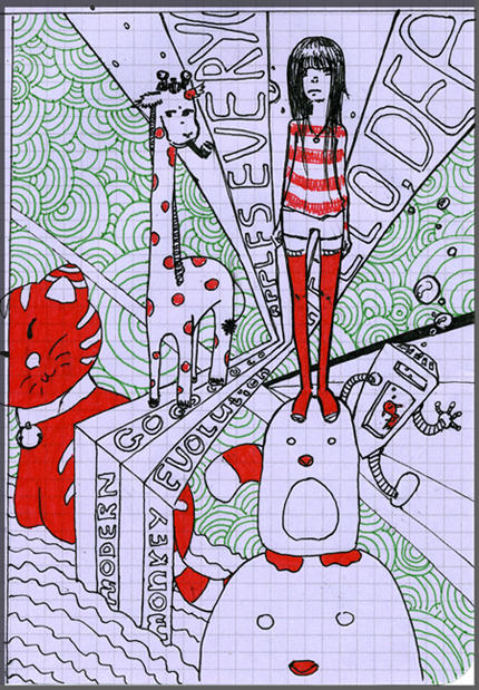 striped panda by madhattermattew on DeviantArt