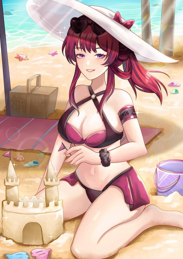 Kafka In Beach Honkai Star Rail Fanart By Raitvisualworks On Deviantart