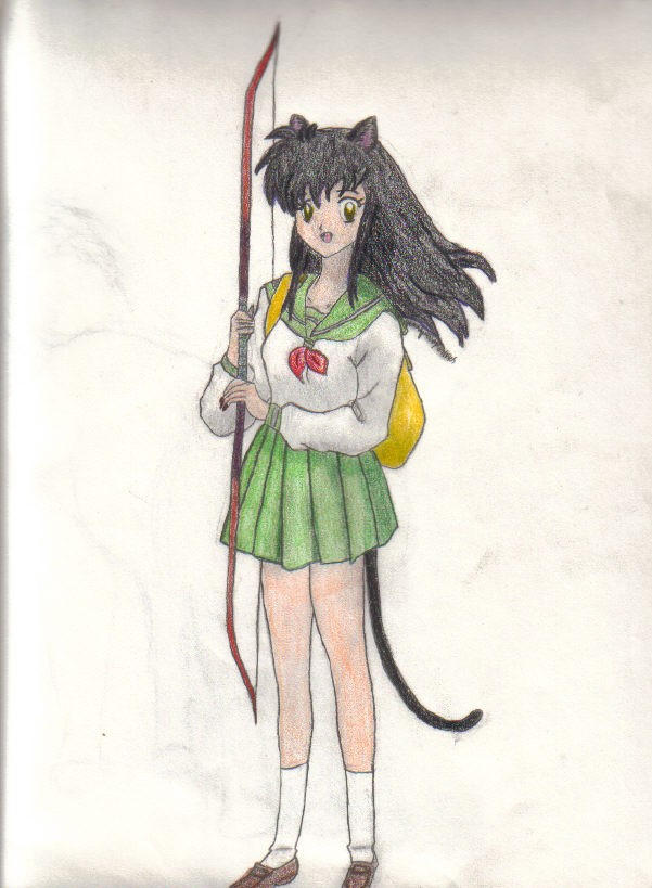 Cat Hanyou Kagome by ladykagomeguen on DeviantArt