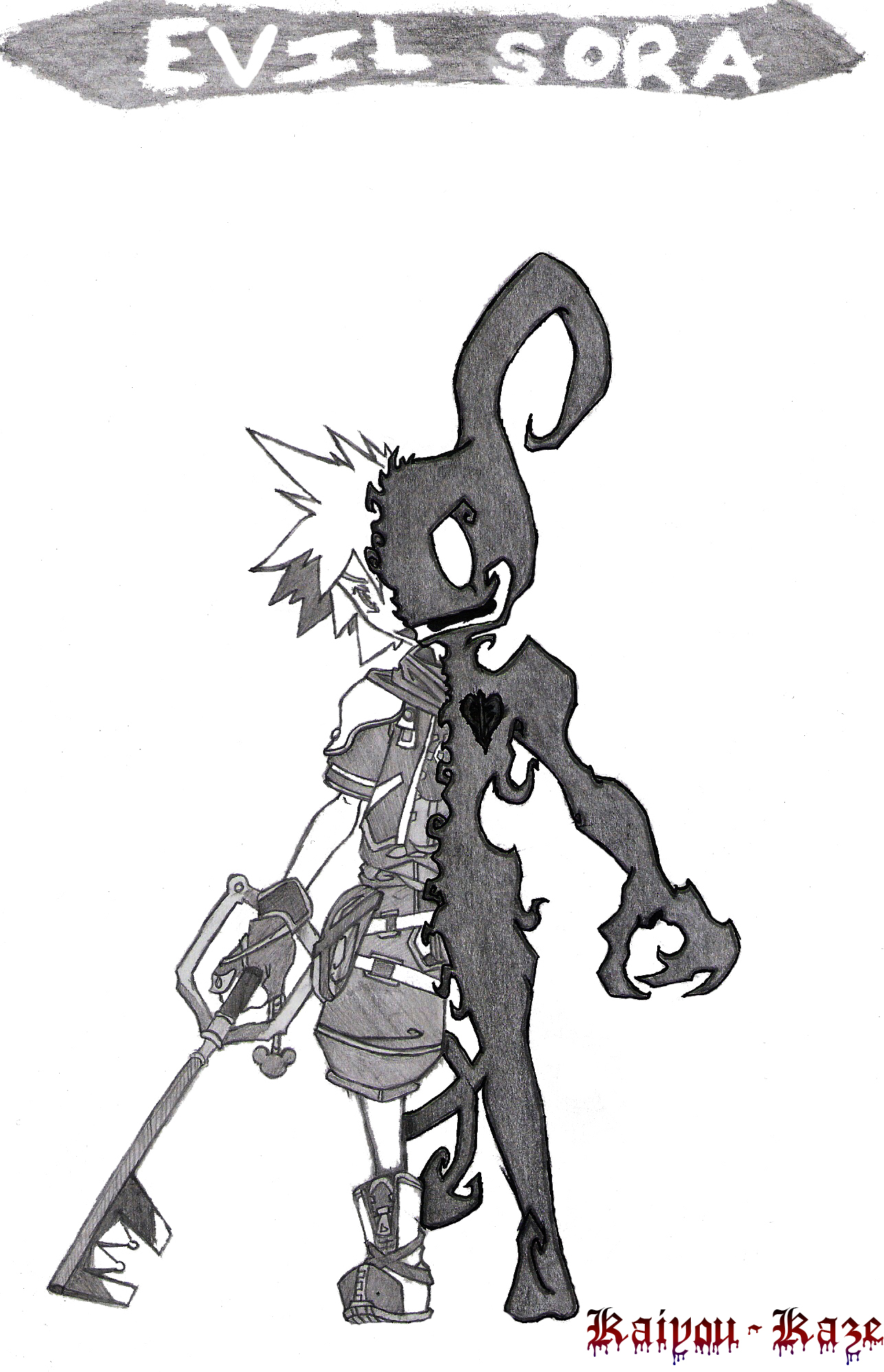 Evil Sora by Kaiyou-Kaze on DeviantArt