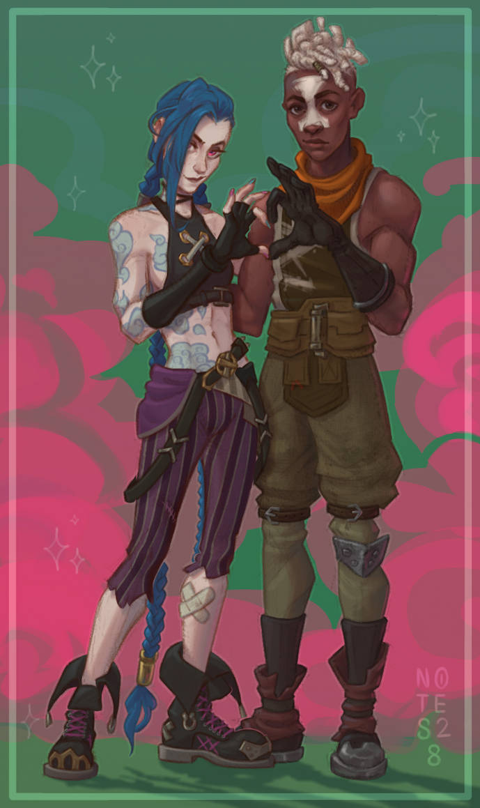 Ekko N Jinx By Notes28 On Deviantart