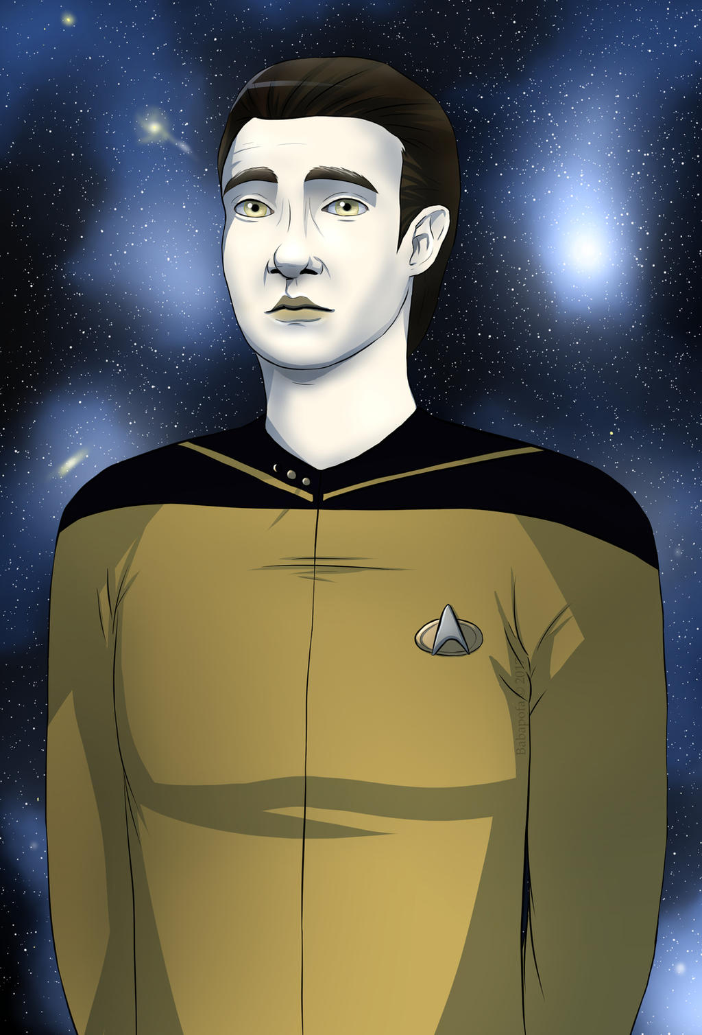 Lt Commander Data Star Trek Tng Fanart By Babapofa On Deviantart