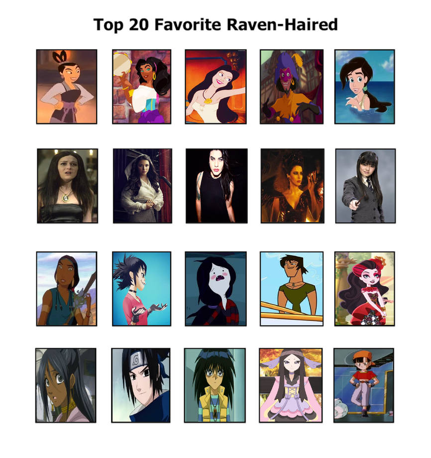 My Picks For The Top 20 Raven Haired By Amelia411 On Deviantart