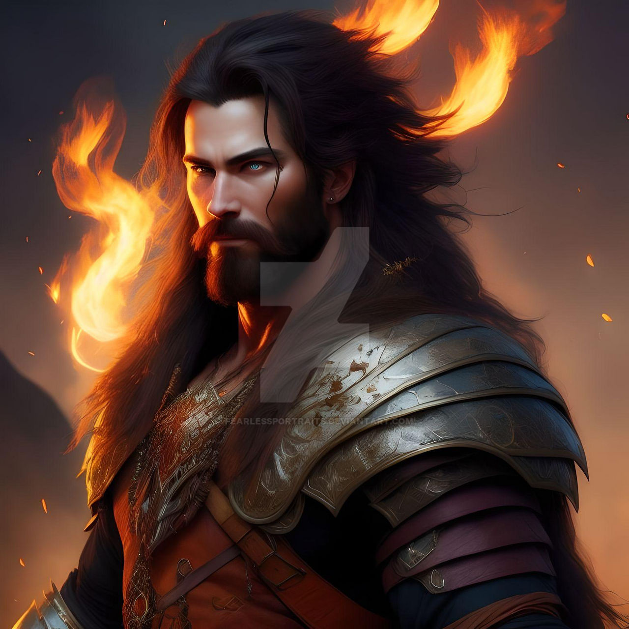 Fire Druid by FearlessPortraits on DeviantArt Fire Druid by FearlessPortraits on DeviantArt