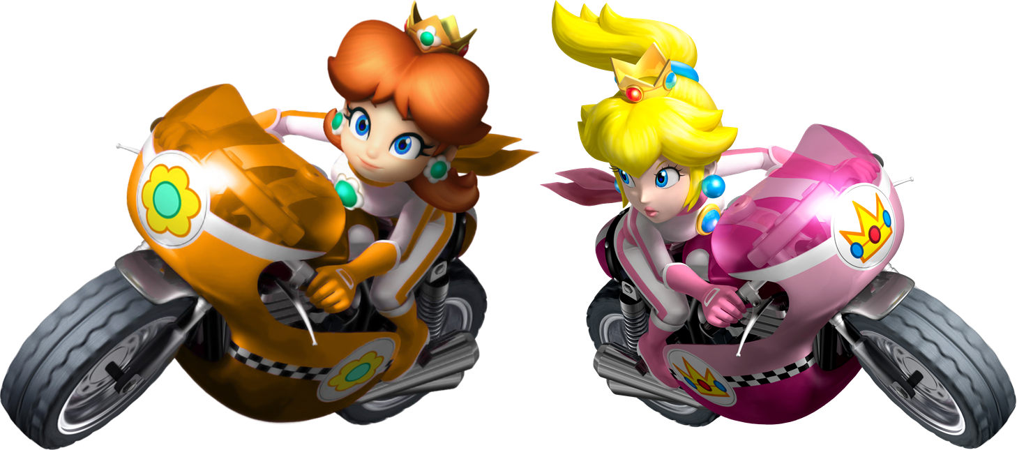 Princess Peach And Daisy Mario Kart Princess Peach And Daisy Mario Kart